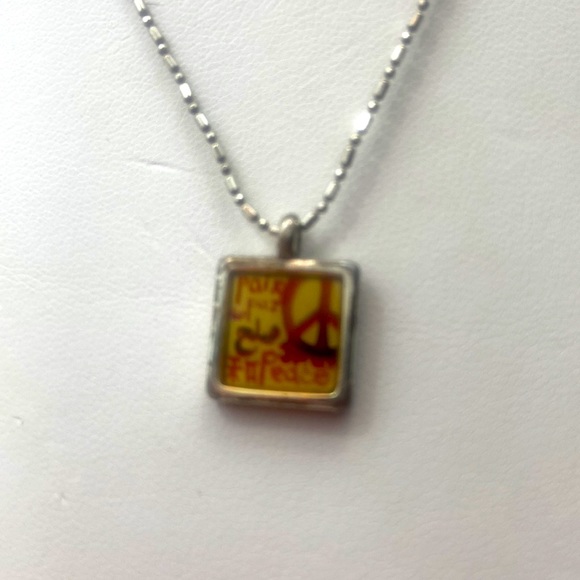Brighton | Jewelry | Brighton Petite Silver Tone Peace Necklace | Poshmark